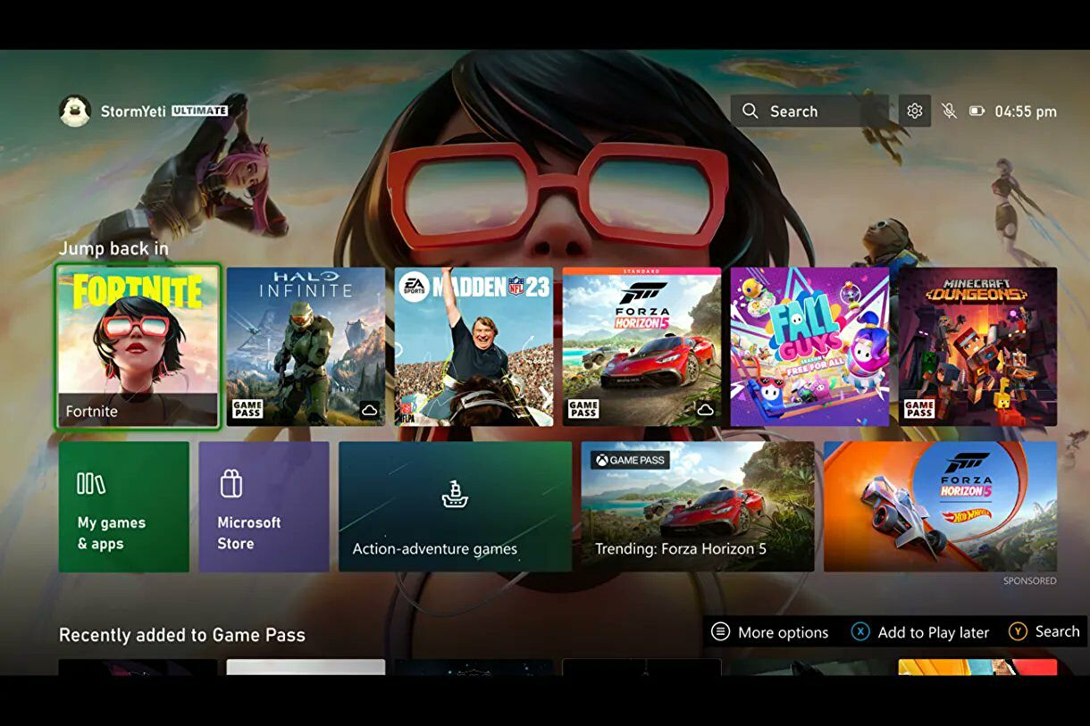 Xbox terá menu principal com novo design em 2023