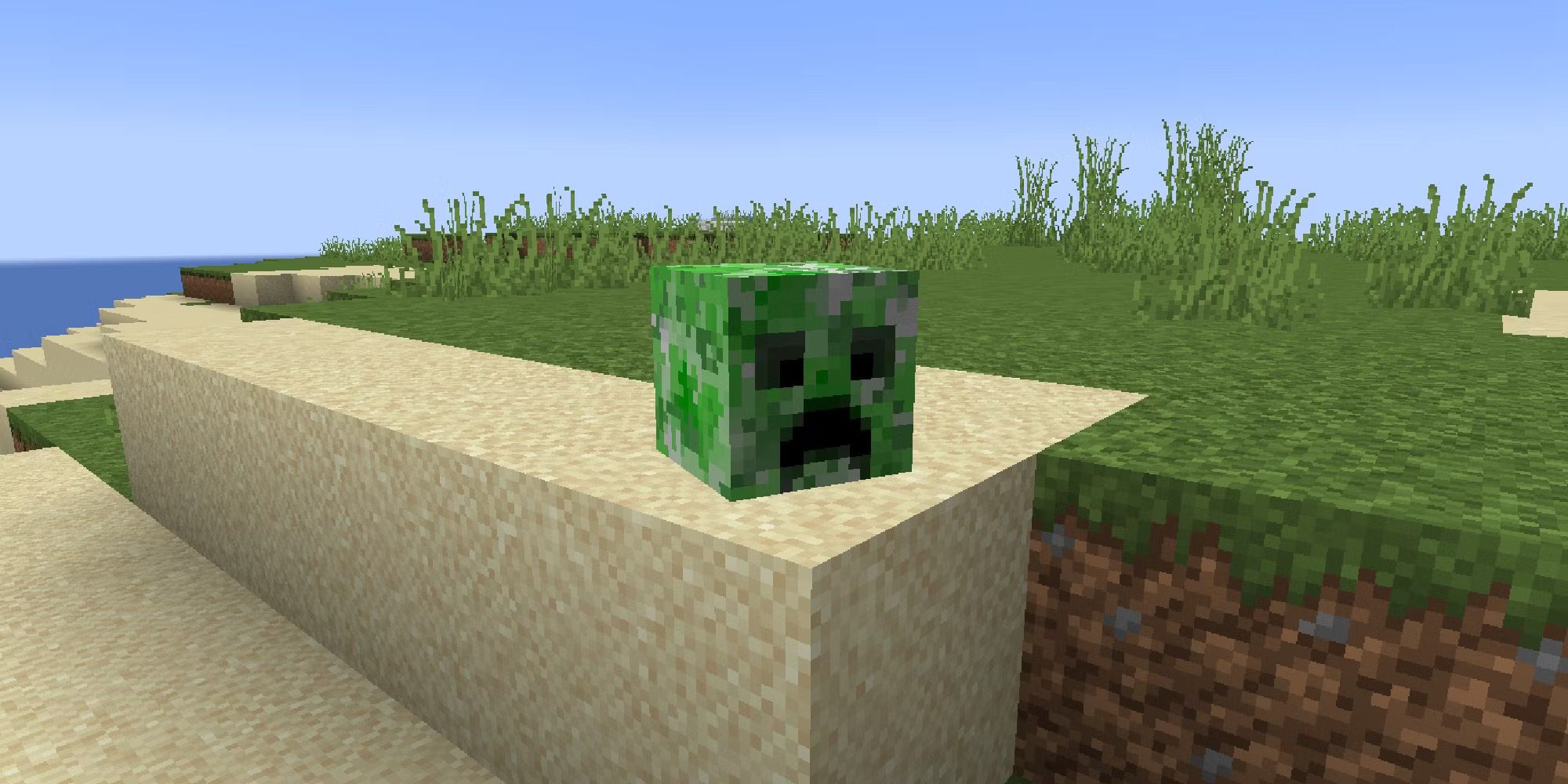 Como pegar uma cabeça de creeper em Minecraft?